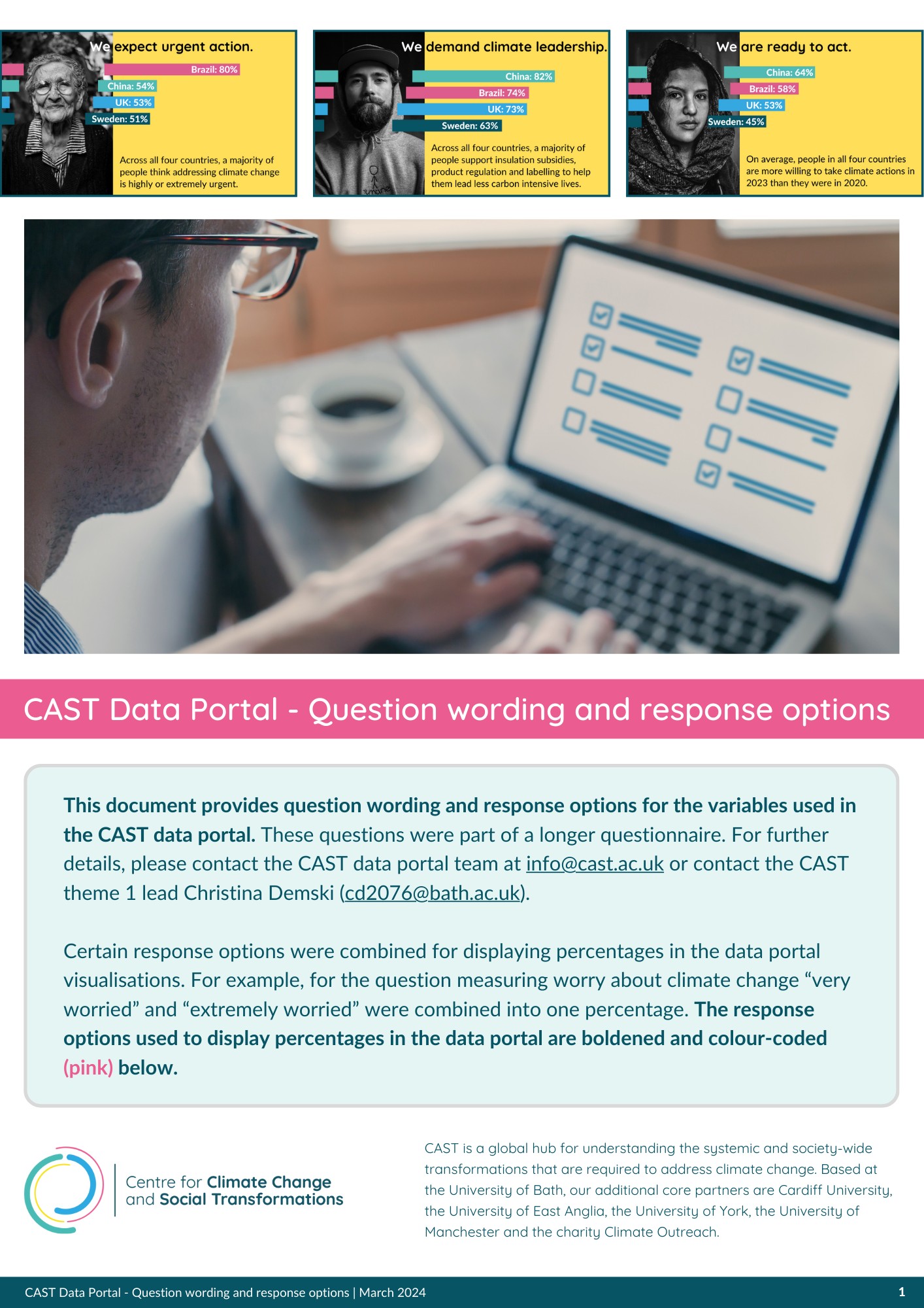 CAST Data Portal – Methodology and data - CAST